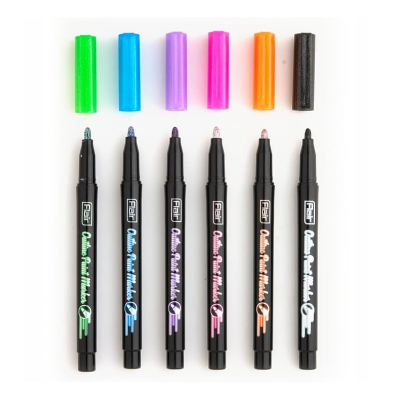 FLAIR, Paint Marker - CREATIVE | Outline | Set of 6. – OXFORD stationers
