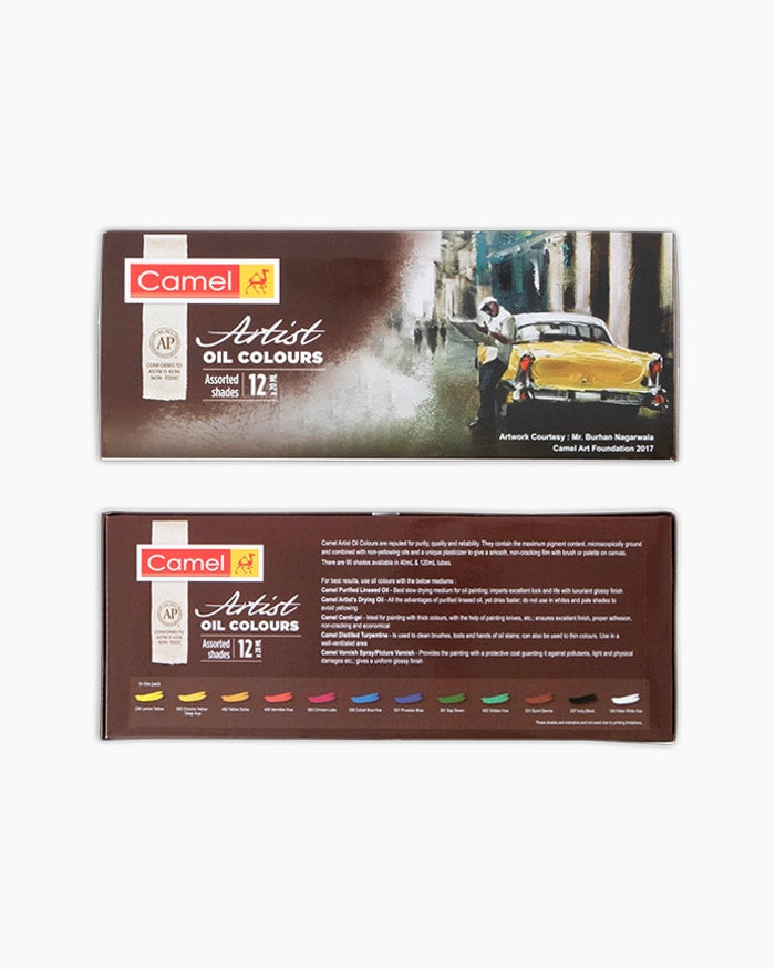 CAMEL, Oil Colours - ARTIST | Set of 12 | 20 ml. – OXFORD stationers