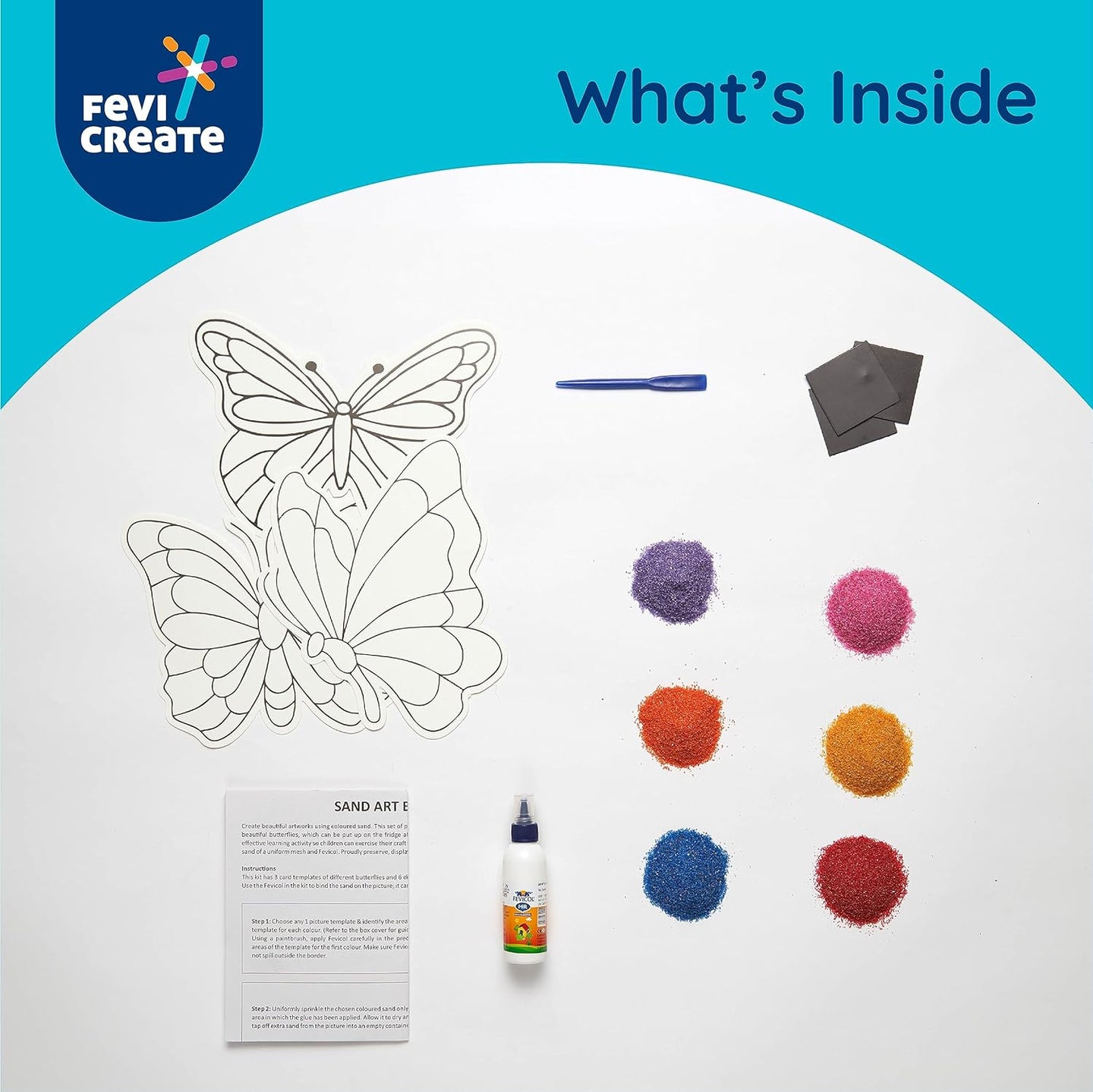 PIDILITE, Art Kit - FEVICREATE | Sand Art Butterflies. – OXFORD stationers
