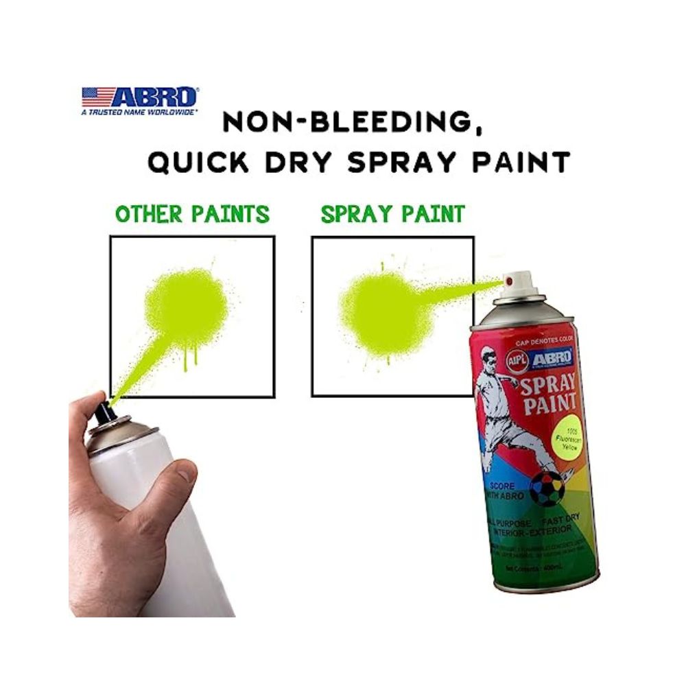 ABRO, Spray Paint - 1005 FLUORESCENT YELLOW | 400 ml. – OXFORD stationers