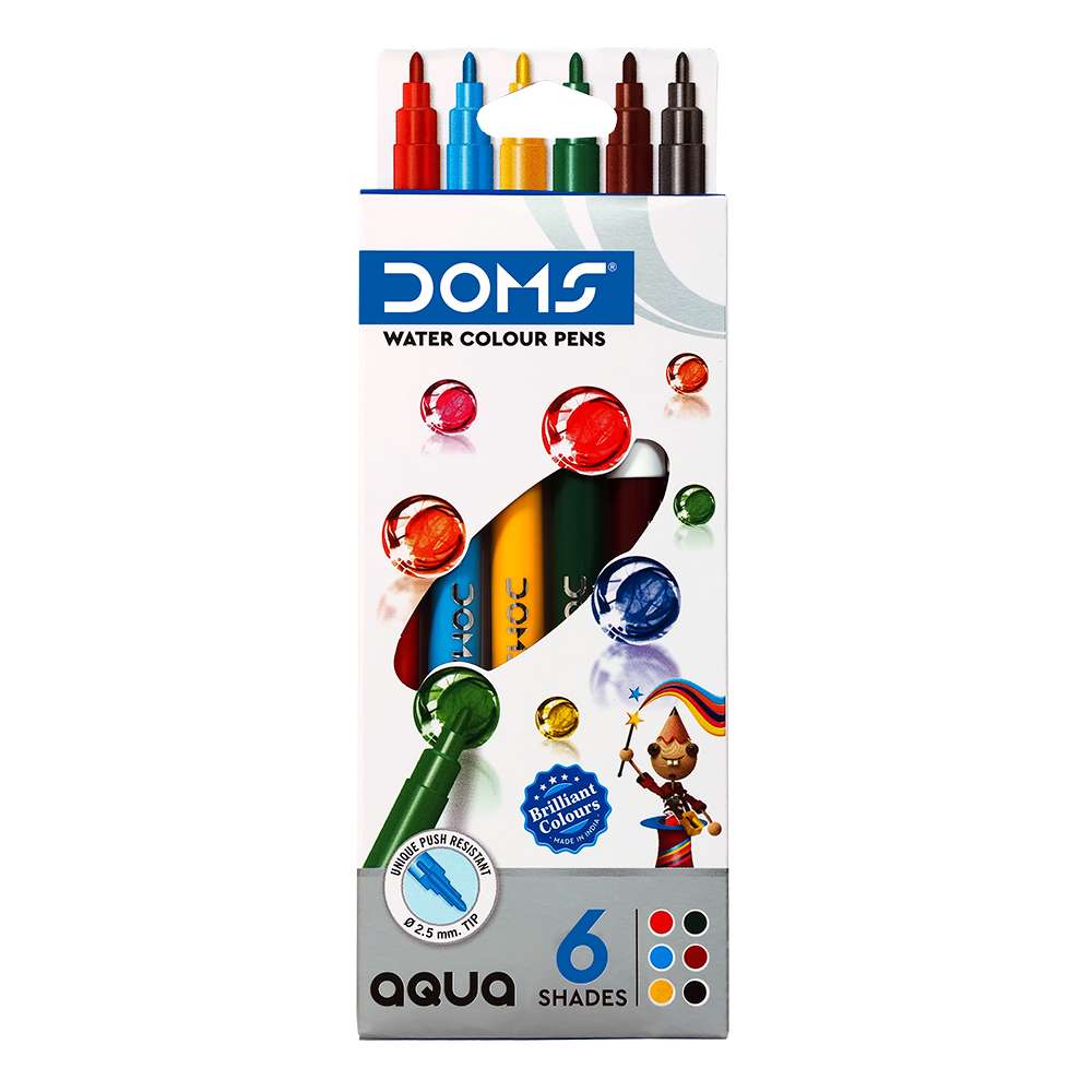 DOMS, Sketch Pens - AQUA | Set of 6. – OXFORD stationers