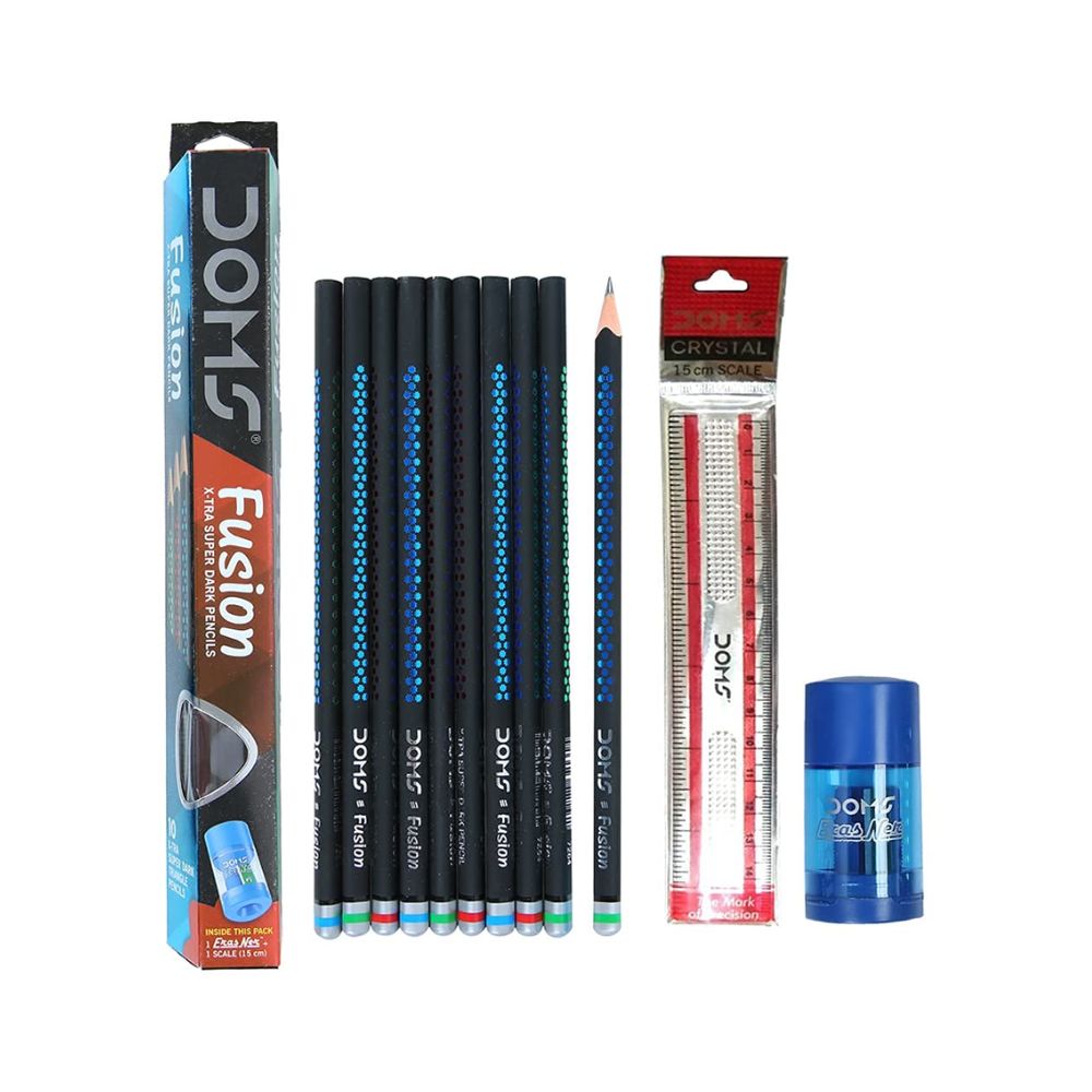 DOMS, Pencil - FUSION TRIANGLE | Set of 10. – OXFORD stationers