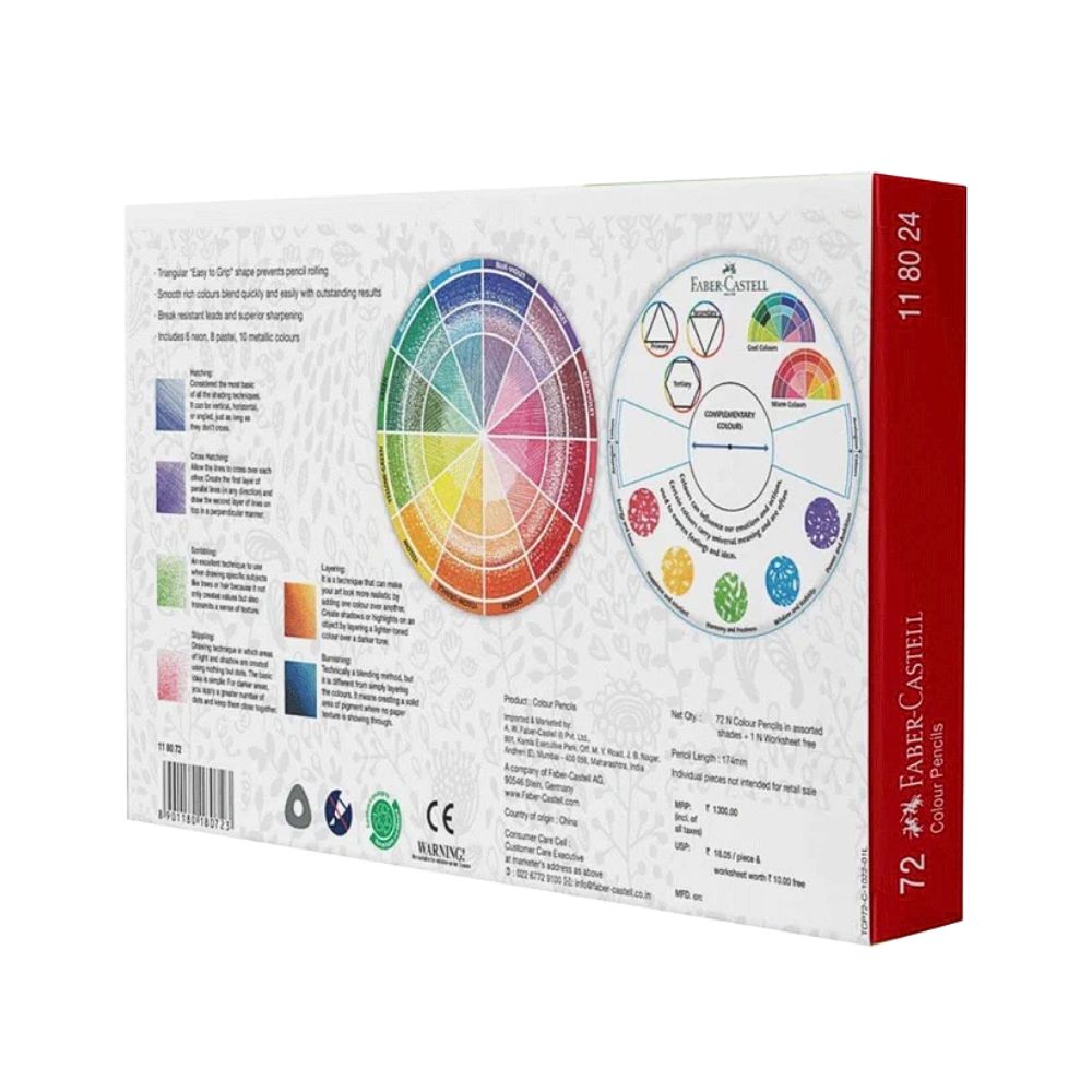 FABER CASTELL, Colour Pencil | Set of 72. – OXFORD stationers