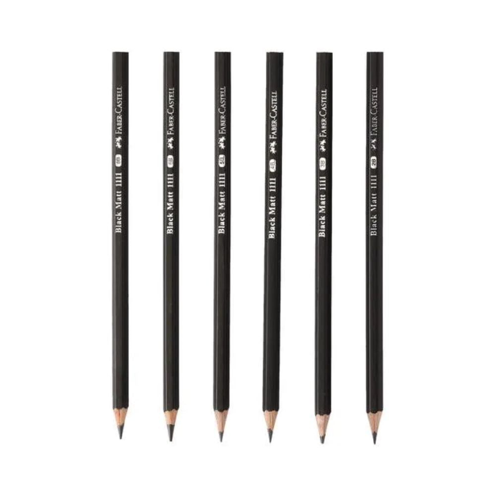 FABER CASTELL, Drawing Pencil - Black Matt | Set of 6. – OXFORD stationers