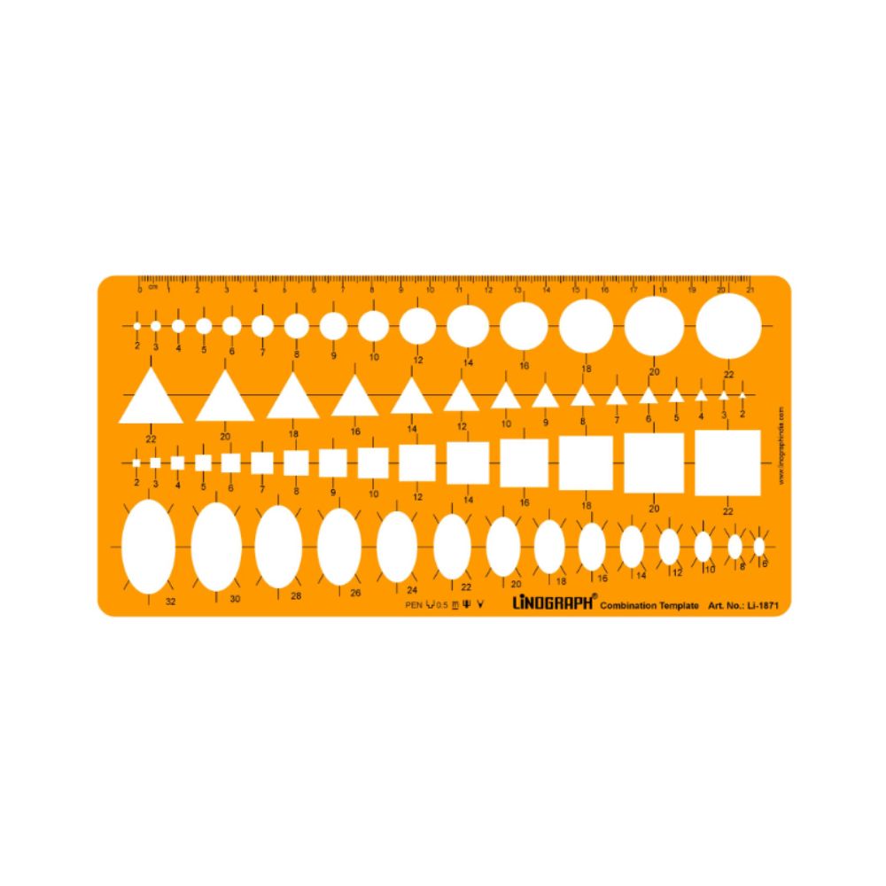 LINOGRAPH, Stencil - COMBINATION TEMPLATES. – OXFORD stationers