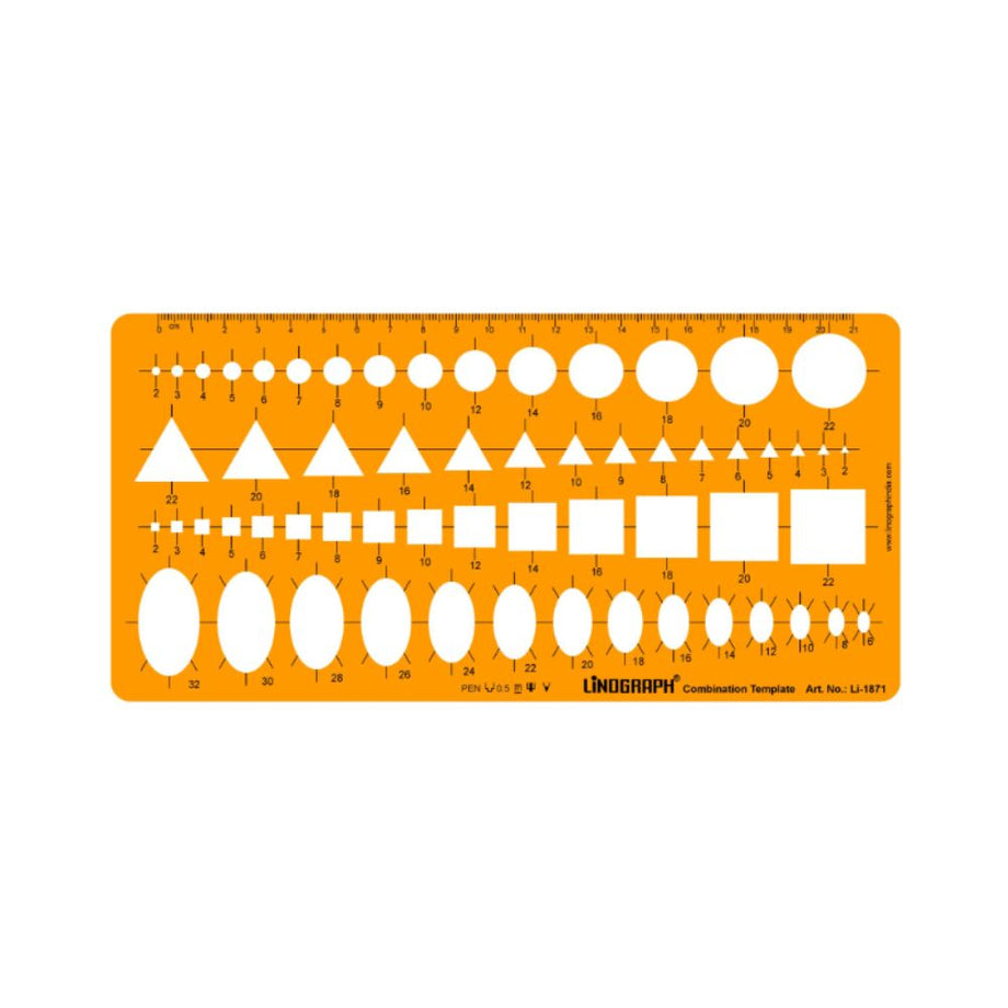 LINOGRAPH, Stencil - COMBINATION TEMPLATES. – OXFORD stationers