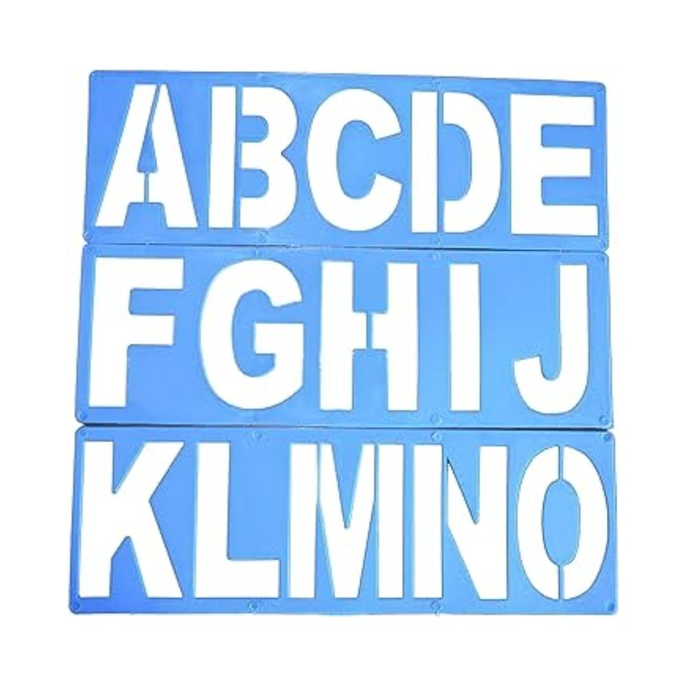 LINOGRAPH, Stencil - LETTERING | 100 mm | Set of 8. – OXFORD stationers