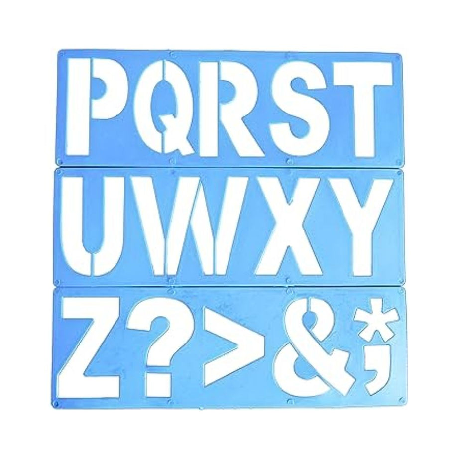 LINOGRAPH, Stencil - LETTERING | 100 mm | Set of 8. – OXFORD stationers