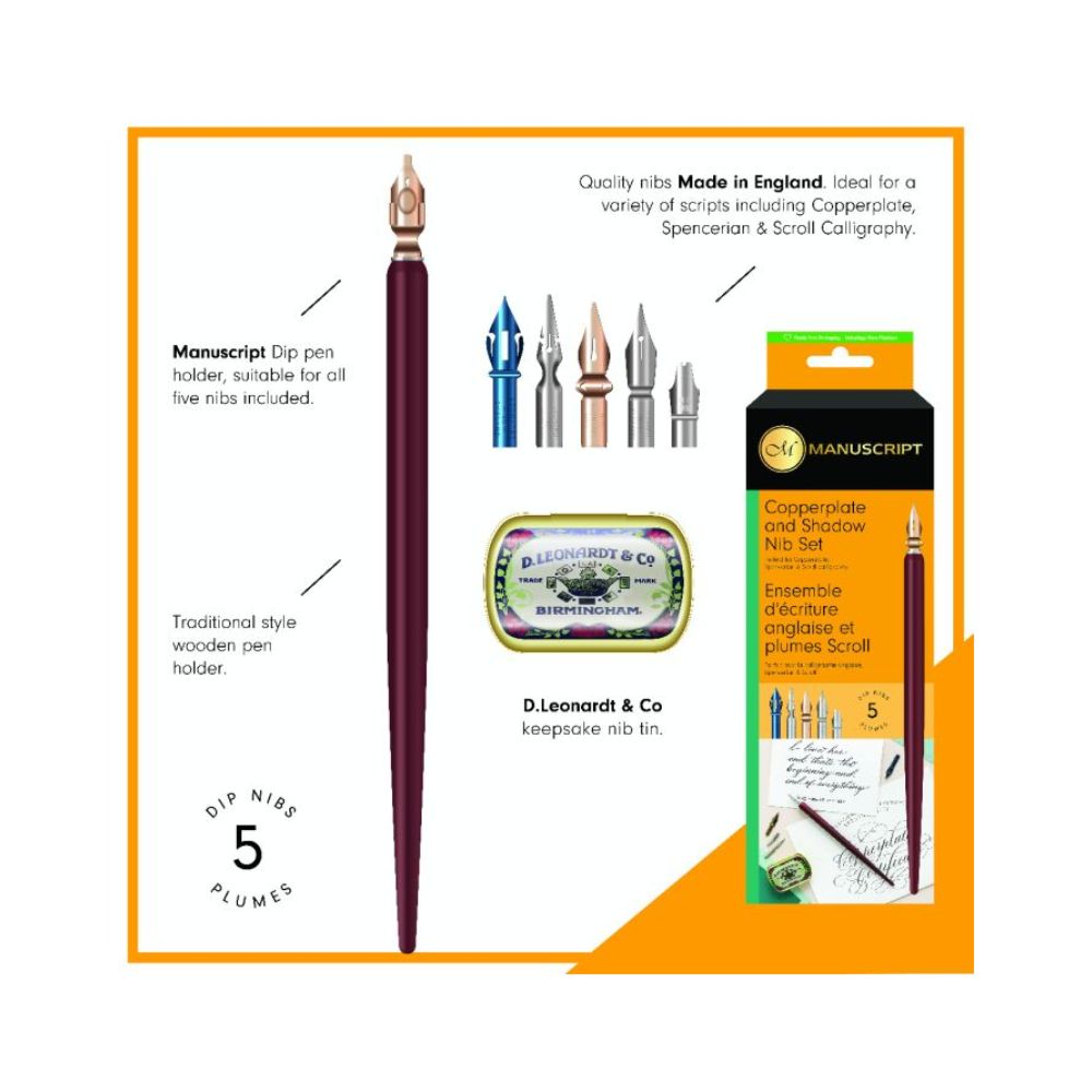 MANUSCRIPT, Dip Pen - Copperplate & Shadow Calligraphy Set. – OXFORD ...