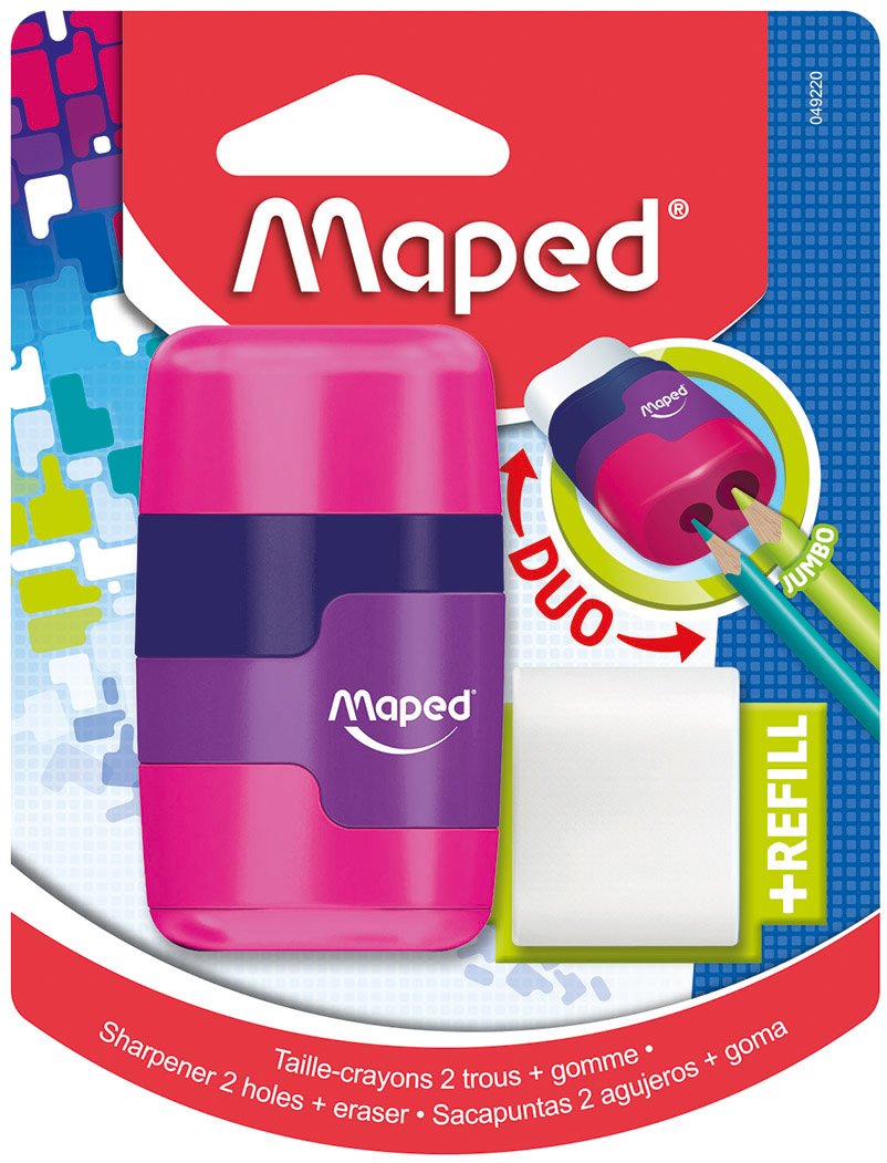 MAPED, Sharpener + Eraser - DUO CONNECT. – OXFORD stationers