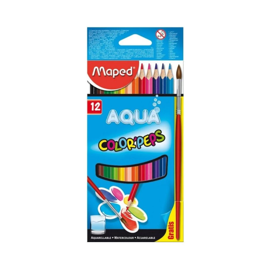 MAPED, Watercolour Pencil - COLOR'PEPS AQUA | Set of 12. – OXFORD ...