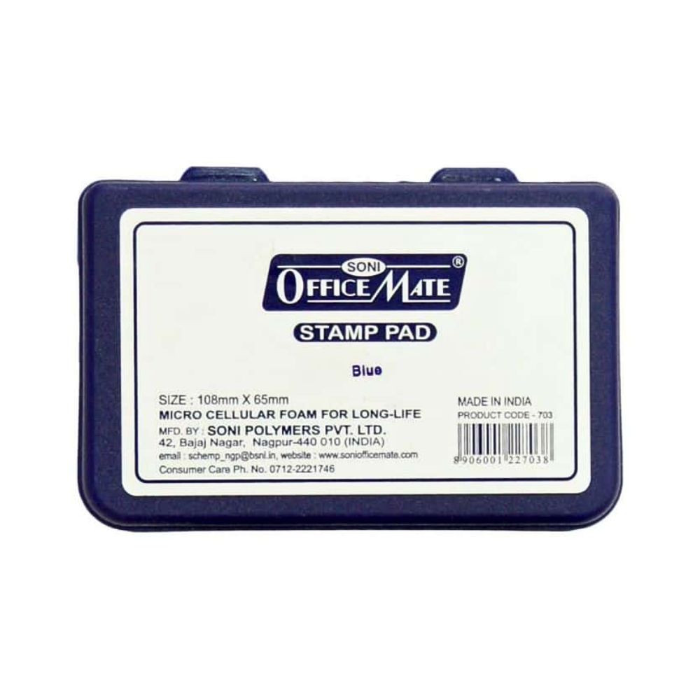 OFFICE MATE, Stamp Pad | BLUE | Medium. – OXFORD stationers