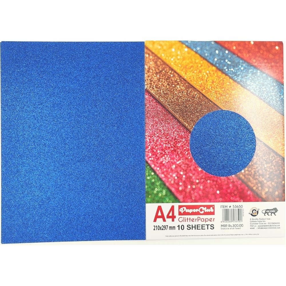 PAPERCLUB, Glitter Paper - VIOLET | A4 | 10 Sheet. – OXFORD stationers