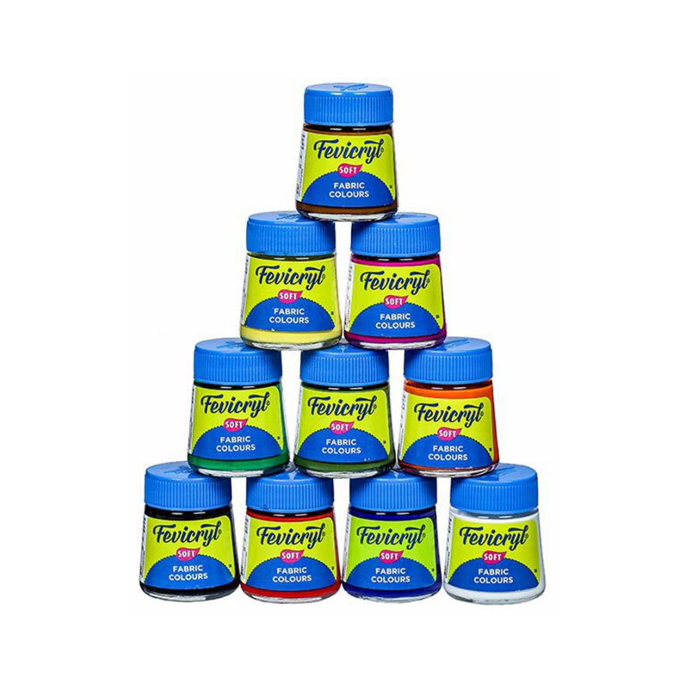 PIDILITE, Fabric Colour - Fevicryl | Set of 10 | 200 ml. – OXFORD ...