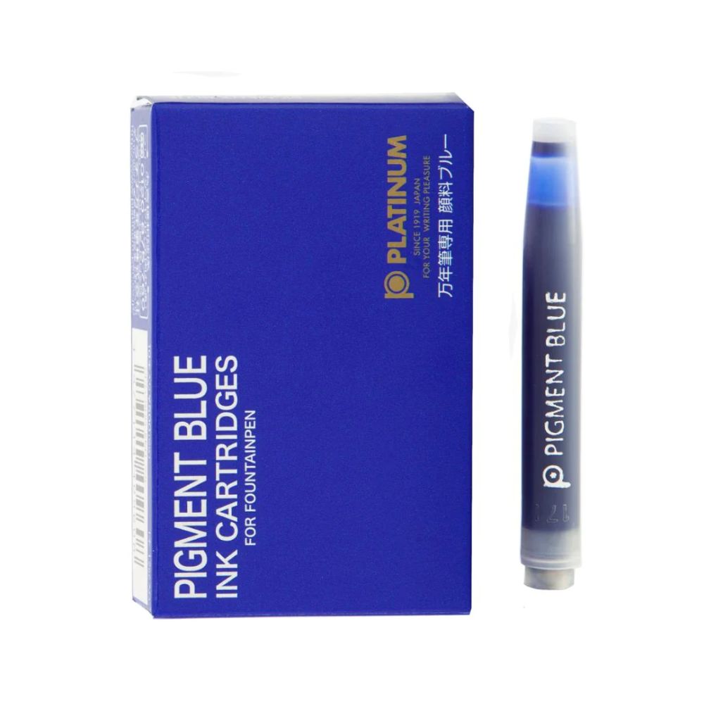 PLATINUM, Ink Cartridge - Pigment | BLUE | Pack of 10. – OXFORD stationers