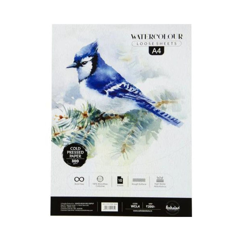 SCHOLAR, Watercolour Sheets | 10 Sheets | 300 gsm. – OXFORD stationers