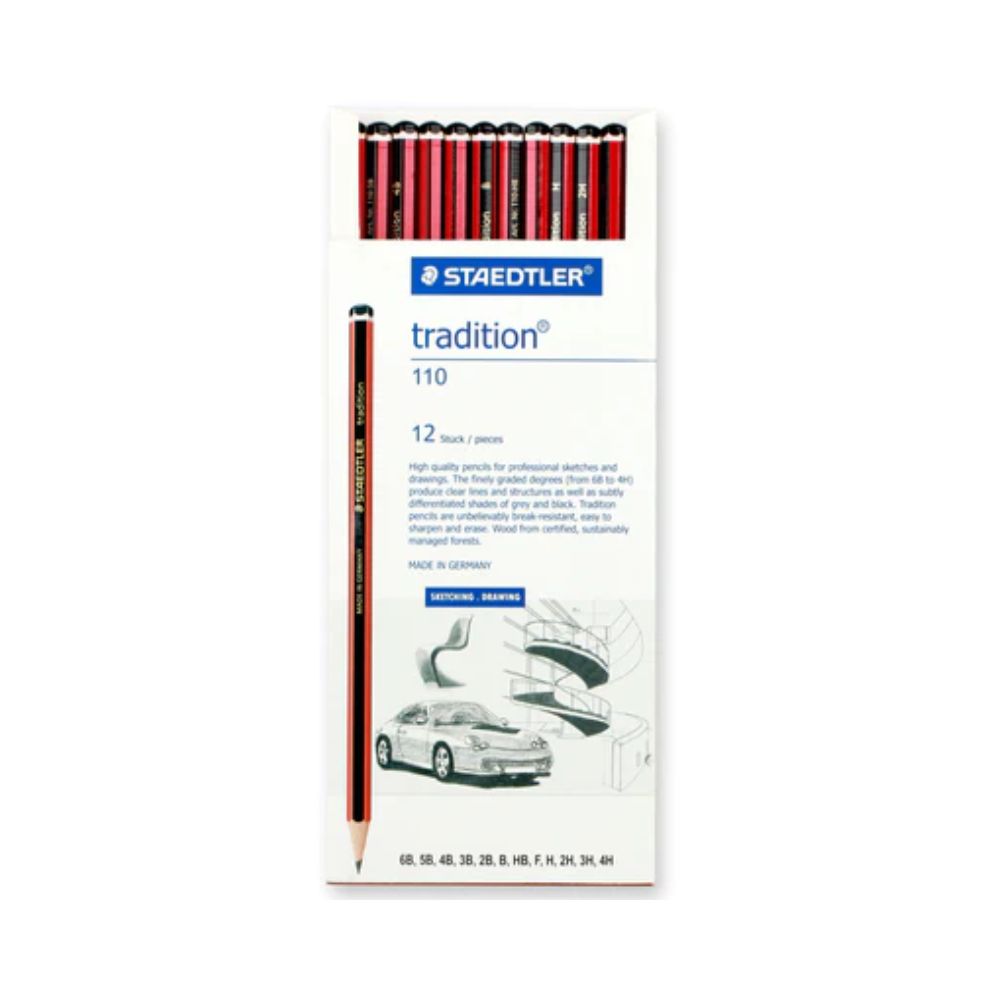 STAEDTLER, Drawing Pencil - TRADITION | Set of 12. – OXFORD stationers