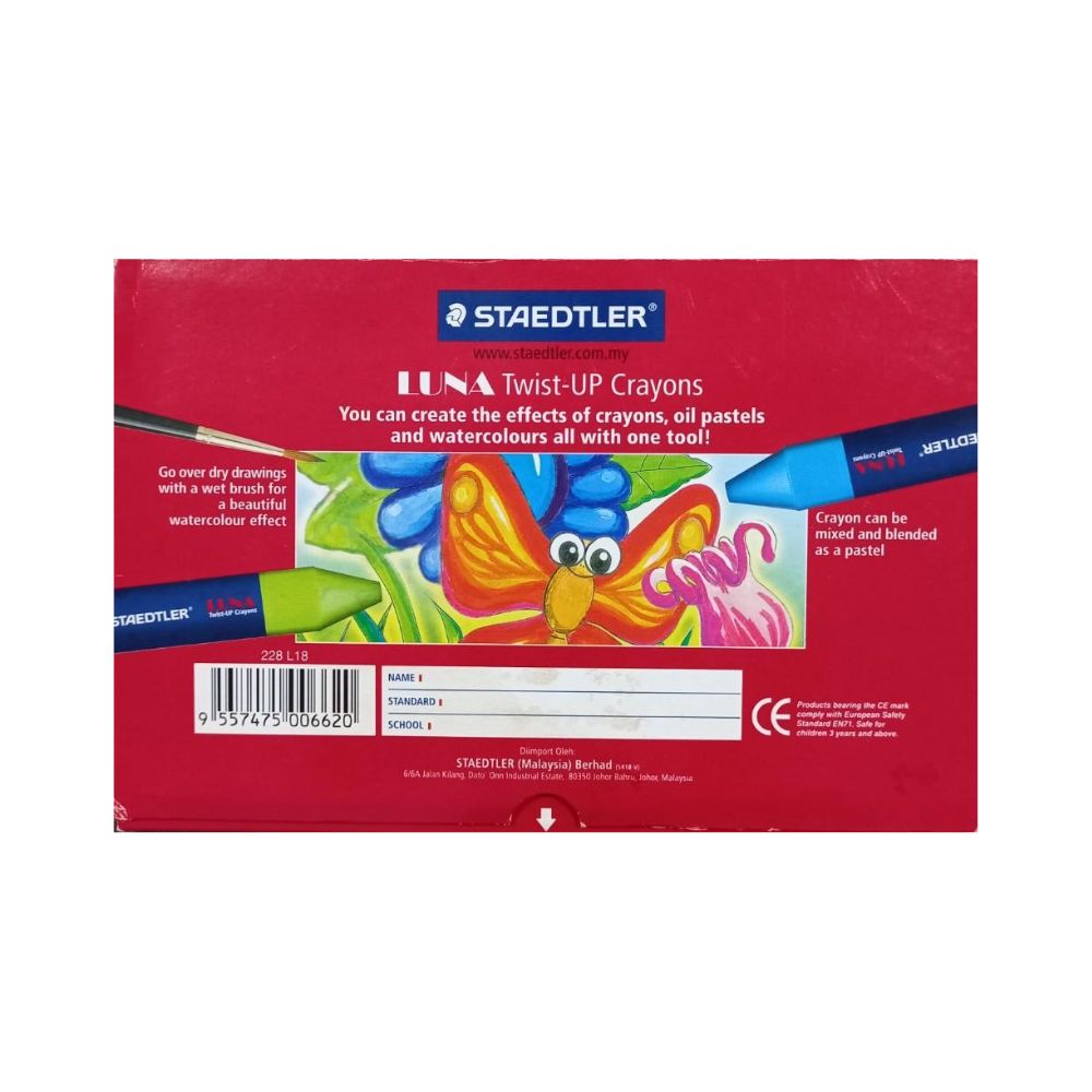 STAEDTLER, Twist Up Crayons - LUNA | Set of 18. – OXFORD stationers