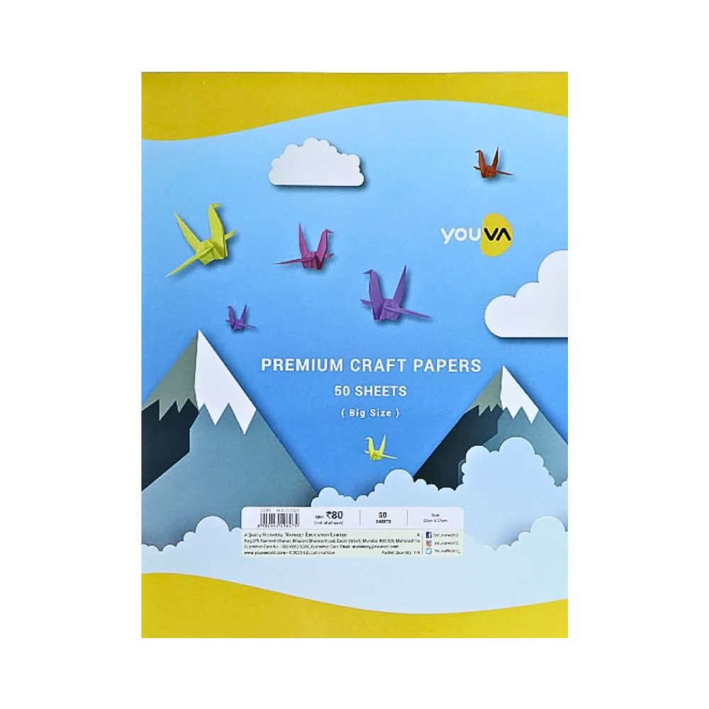 YOUVA, Craft Papers - PREMIUM | A4 | 50 Sheets. – OXFORD stationers