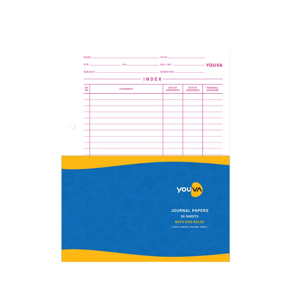 YOUVA, Journal Papers - Both Side Ruled | A4 | 50 Sheets. – OXFORD ...