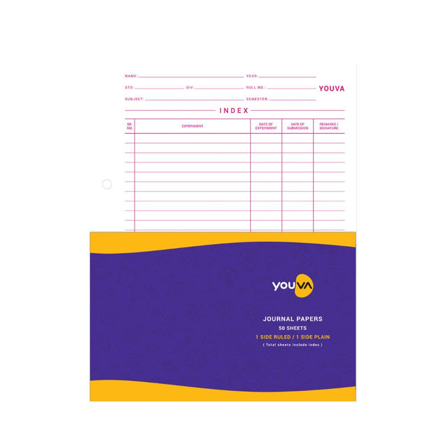 YOUVA, Journal Papers - One Side Ruled | A4 | 50 Sheets. – OXFORD ...