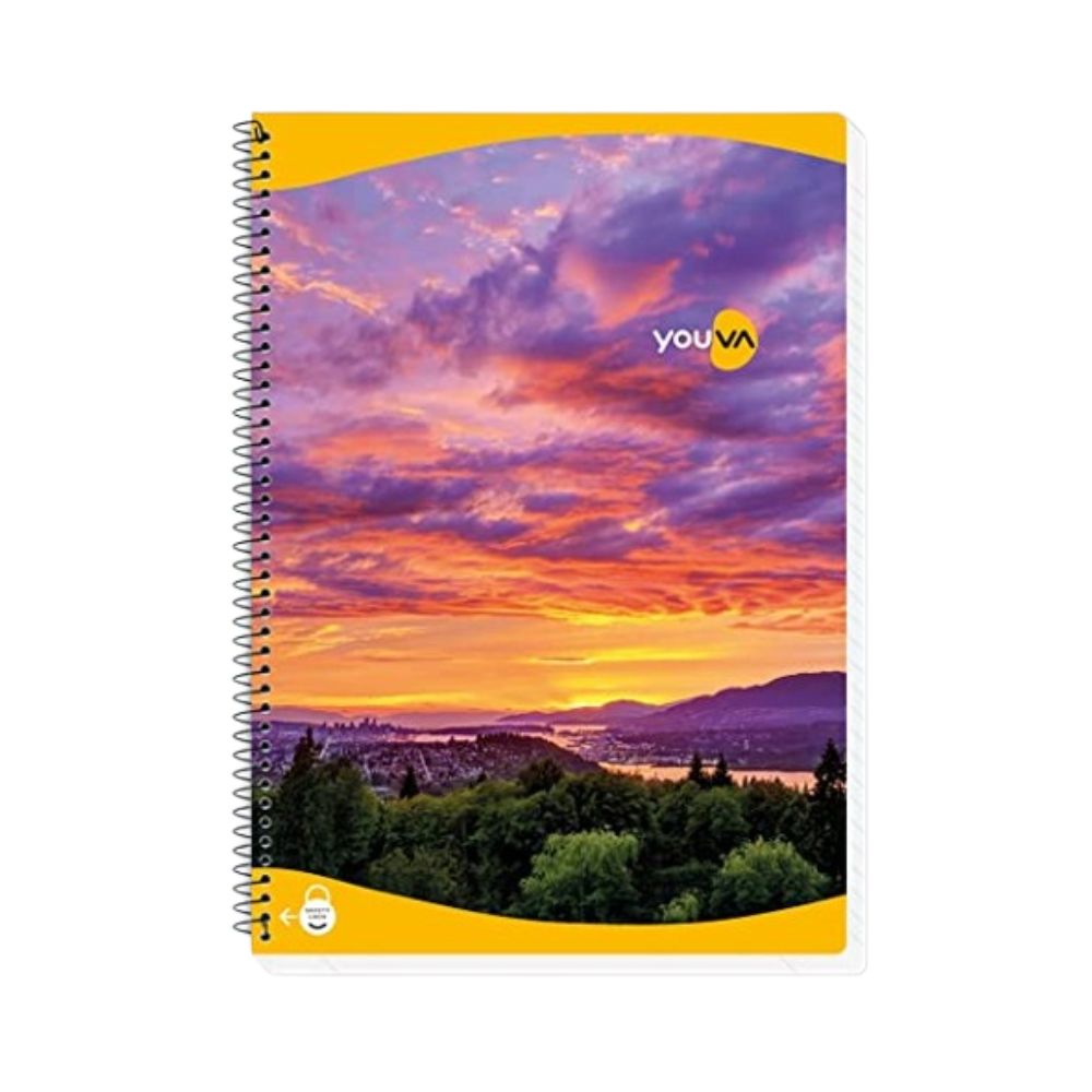 YOUVA, Notebook - Spiral | A4 | Single Line | 400 Pages. – OXFORD ...
