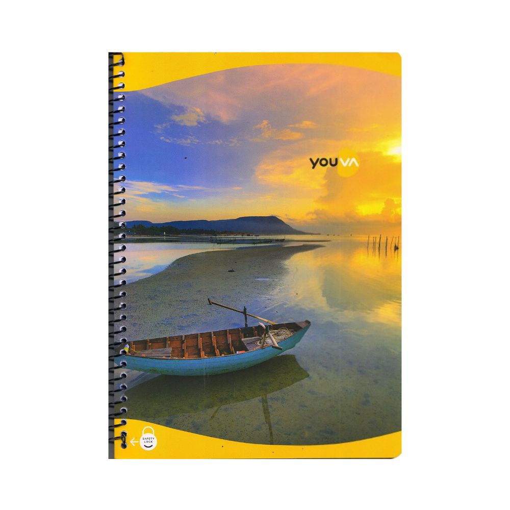YOUVA, Spiral Long Book - A4 | Plain | 240 Pages. – OXFORD stationers