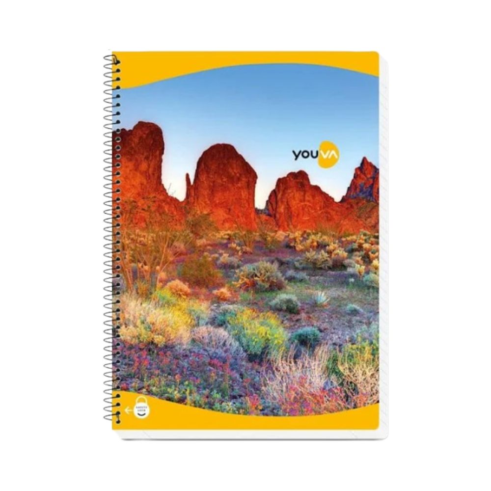 YOUVA, Spiral Long Book - A4 | Single Line | 172 Pages. – OXFORD stationers