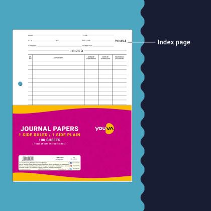 YOUVA, Journal Papers - One Side Ruled | 100 Sheets. – OXFORD stationers