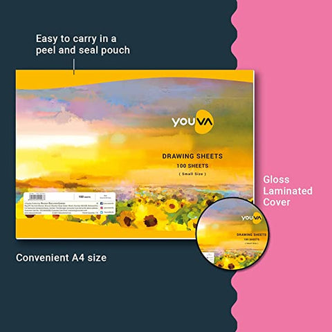 YOUVA, Drawing Sheets - 100 Sheets | Small Size. – OXFORD stationers